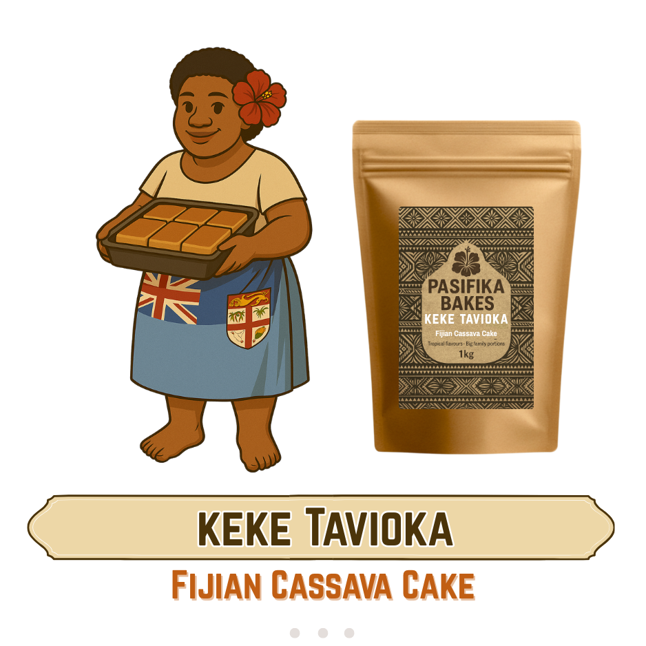 Keke Tavioka - Fijian Cassava Cake – Pasifika Bakes